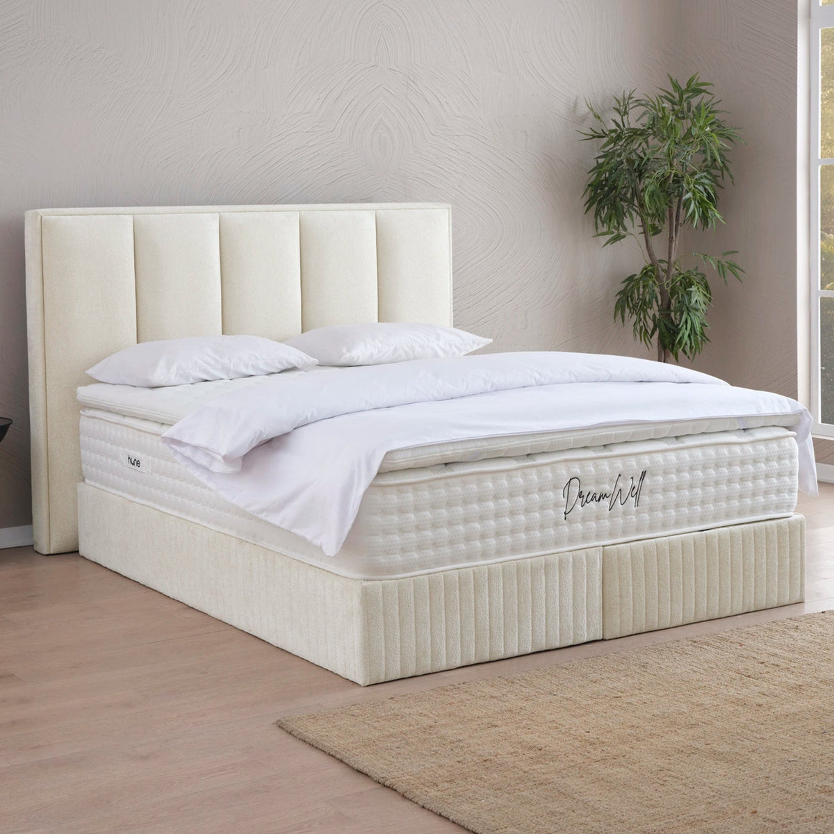 Designer Polsterbett Theo mit Stauraum | Hohes Kopfteil | Hane – Hane ...