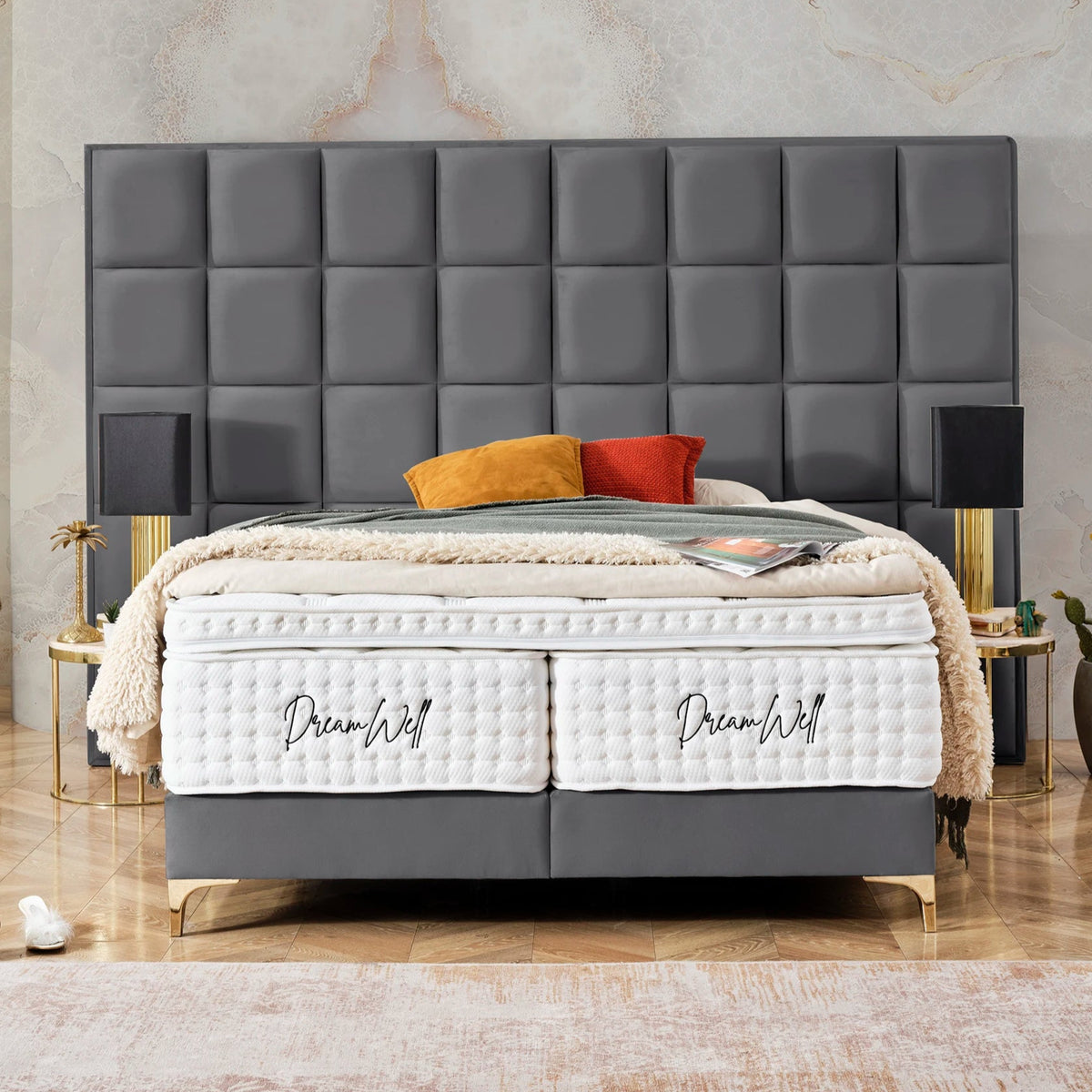 Boxspringbett CASTLE LONG – inkl. 7-Zonen Matratze – Hane Betten ...